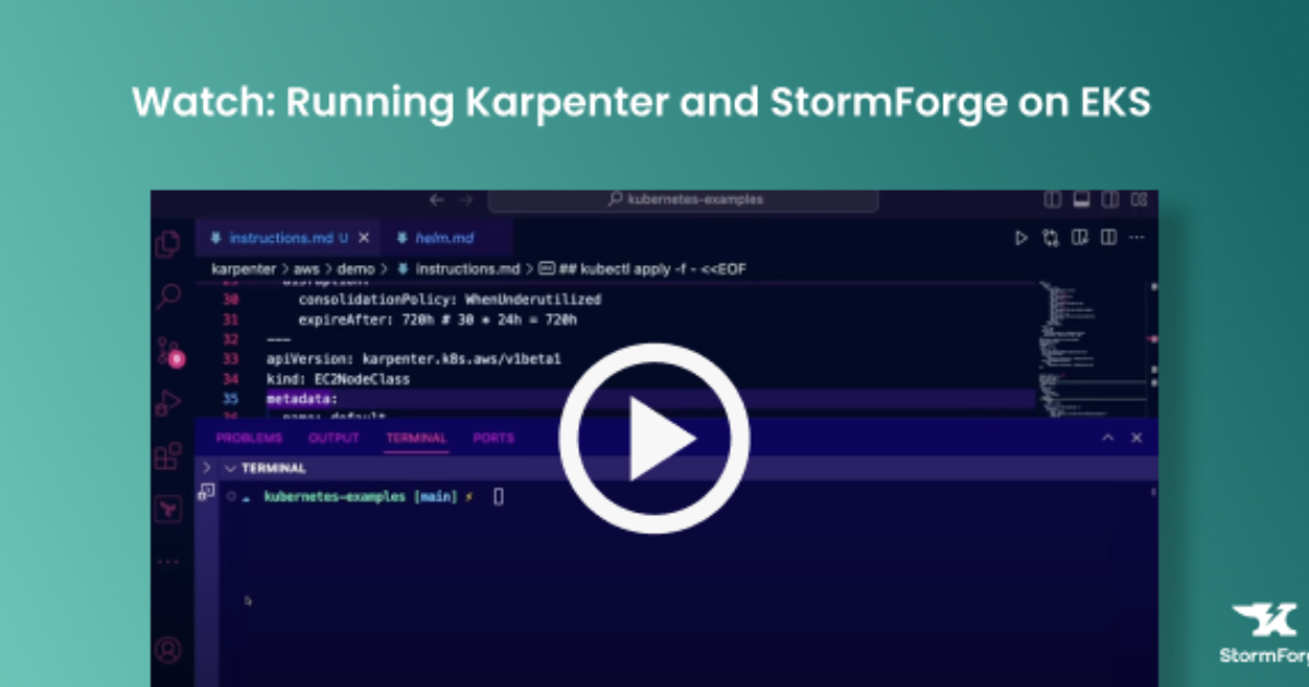 stormforge.io | [VIDEO] Running Karpenter and StormForge on EKS